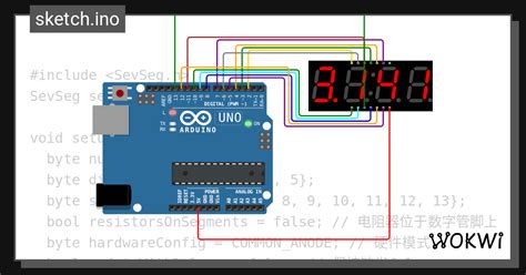 4位7段数码管 Wokwi Esp32 Stm32 Arduino Simulator 4位7段数码管 Wokwi Esp32 Stm32 Arduino Simulator