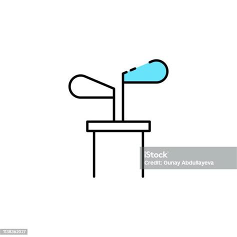 골프 스틱 스포츠 아이콘입니다 색상 스포츠 아이콘의 요소입니다 프리미엄 품질의 그래픽 디자인 아이콘입니다 웹 사이트 웹 디자인 모바일 앱에 대 한 징후 및 기호 컬렉션