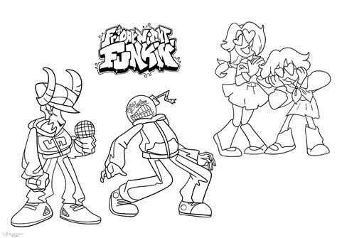 Dibujos De Friday Night Funkin Para Colorear