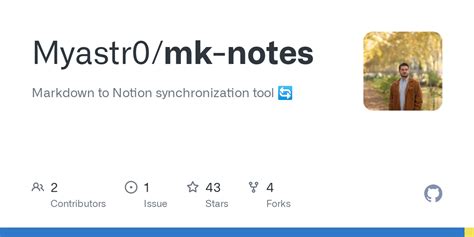 Github Myastr0mk Notes Markdown To Notion Synchronization Tool 🔄