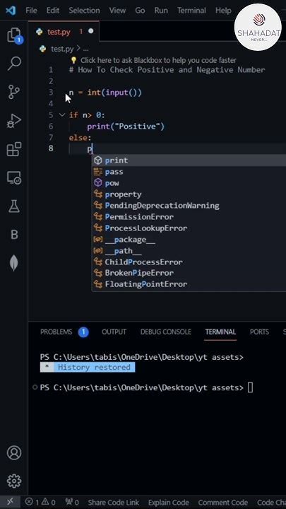 Howtocheckpositiveandnegativenumberinpythonpython Shorts Youtubeshortscoding