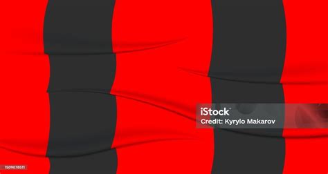 줄무늬와 주름이 있는 패브릭 소재 사실적인 그림자가 있는 옷에 주름을 잡습니다 구겨진 옷 붉은 색 0명에 대한 스톡 벡터 아트