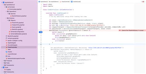 Cannot Find ‘query In Scope · Issue 2859 · Apollographqlapollo Ios · Github