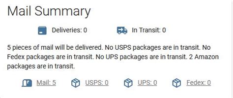 Mail And Packages Custom Component For UPS FEDEX And USPS Development Home Assistant