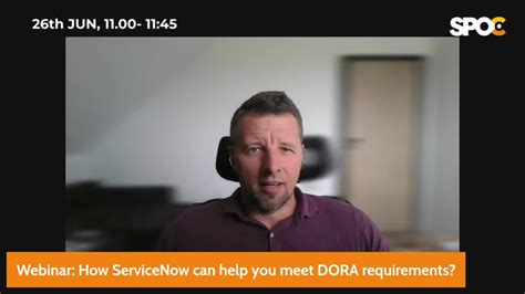 Spoc Servicenow Trusted Advisors On Linkedin Webinar Servicenow Dora