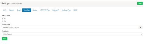 Configuring Time Date Settings On AcuRev Web Accuenergy