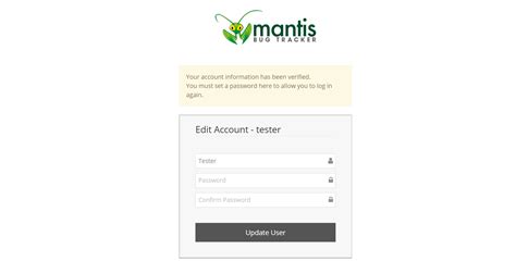 Create New Account In Mantis Bug Tracker Testingdocs