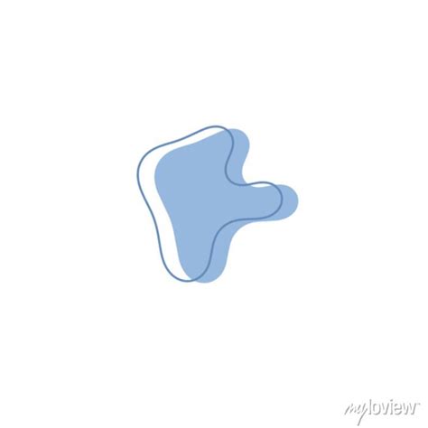 Aesthetic Blob With Line Art Blob Clipart Blob Png Abstract Fotomural • Fotomurais Forma
