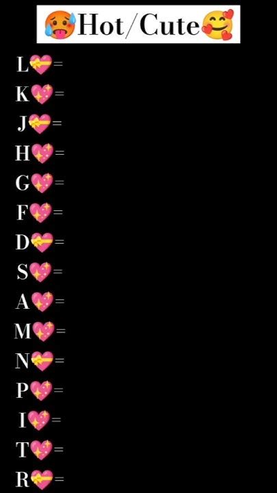 Choose The First Letter Of Your Name 🥵hotcute🥰 Youtubeshorts