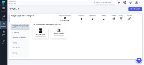 Program Management Unified Agile Team Collaboration Platform