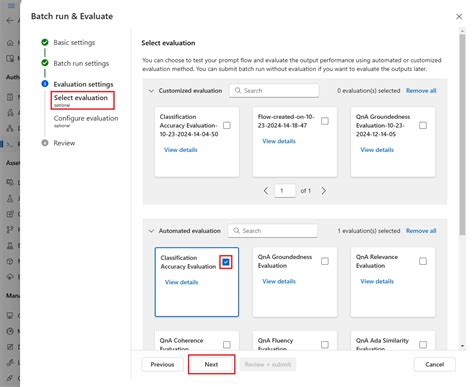 Submit A Batch Run To Evaluate A Prompt Flow Azure Machine Learning Microsoft Learn