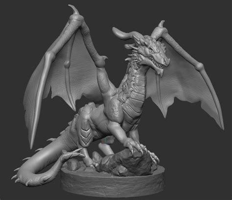 Dnd Printable Dragon 3d Model 3d Printable Cgtrader