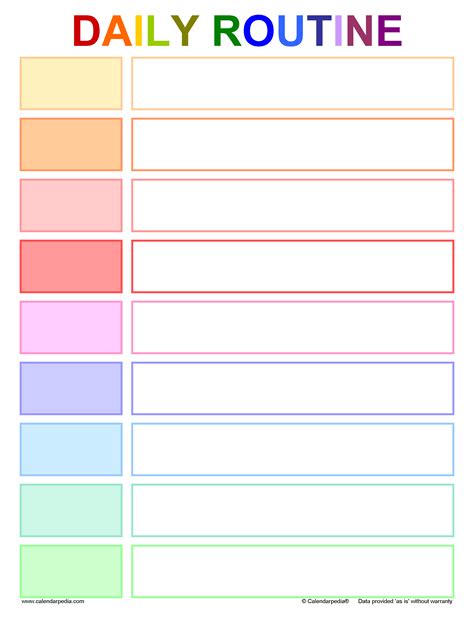 Daily Planners In Microsoft Excel Format 20 Templates