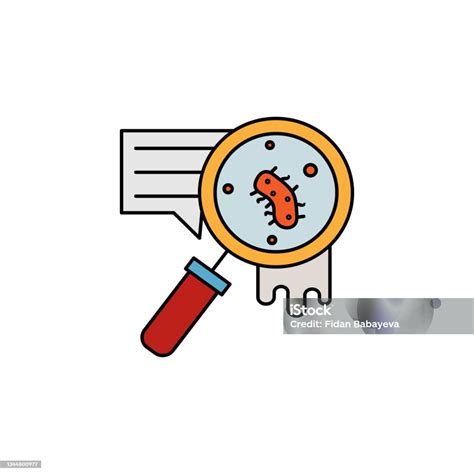 병원균 박테리아 돋보기 라인 아이콘 박테리아 바이러스 일러스트 아이콘의 요소 웹 로고 모바일 앱 Ui Ux에 기호 기호를 사용할 수 있습니다 0명에 대한 스톡 벡터 아트 및