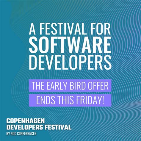 Earlybird Cphdevfest Ndc Softwaredeveloper Ndc Conferences