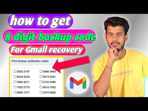 How Get 8 Digit Backup Code For Gmail 8 Digit Backup Code For Gmail