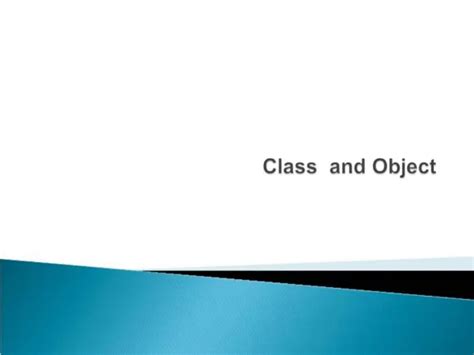 Ppt Class Object And Class Class Powerpoint Presentation Free