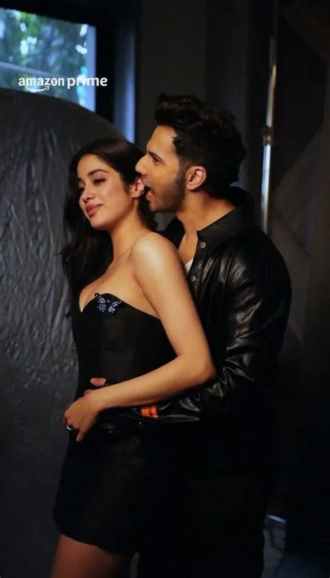 Varun Dhawan Bites Janhvi Kapoors Ears In A Photoshoot Fans Call It Creepy See Photos