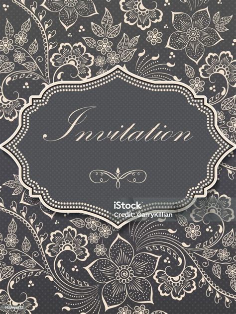 청첩장 고 꽃 배경 작품 발표 카드 우아한 화려한 꽃 배경입니다 꽃 배경 그리고 우아한 꽃 요소입니다 디자인 서식 파일입니다 결혼식에 대한 스톡 벡터 아트 및 기타 이미지