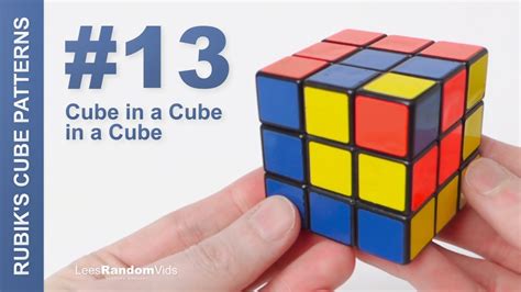 how to make rubik s cube patterns 13 cube in a cube in a cube youtube