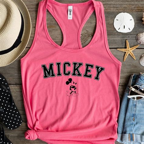 Mickey Mouse Tank Top For Women Disneyland Disney Vacation Tank Top