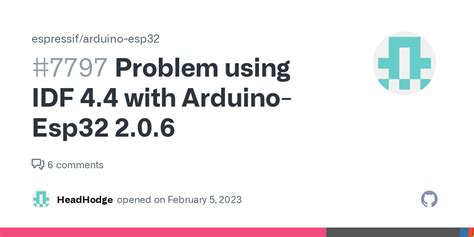 Problem Using Idf 44 With Arduino Esp32 206 · Issue 7797