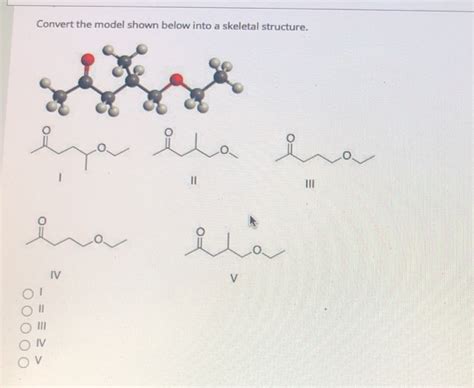 Solved Convert The Model Shown Below Into A Skeletal Chegg Com