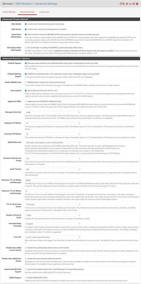 `no Response` For Self Hosted Dns In `diagnosticsdns Lookup` Netgate Forum