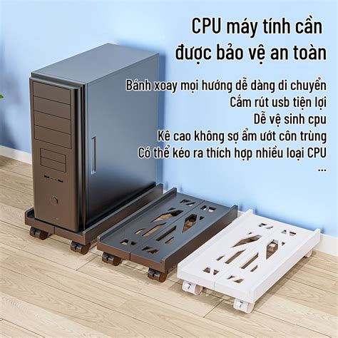 Mua Kệ Để Cây Máy Tính Cpu Mint Decor Chất Liệu Khung Nhựa Cứng Thanh