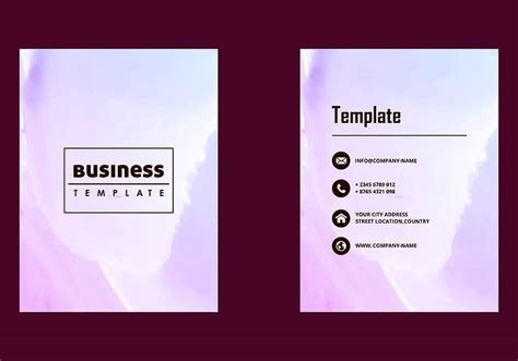 소책자 레이아웃 템플릿 수채화 표지 디자인 벡터 Eps Ai Uidownload