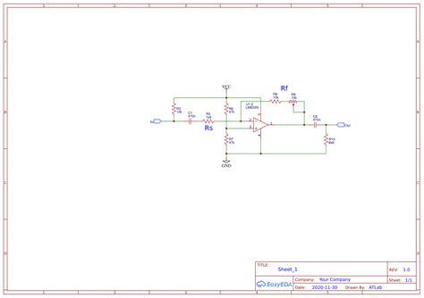 Microphone Preamp V1 Oshwlab