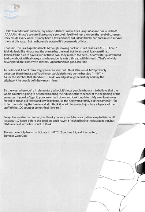 Gatekeeper Thread Haikyuu Dj Eng Myreadingmanga