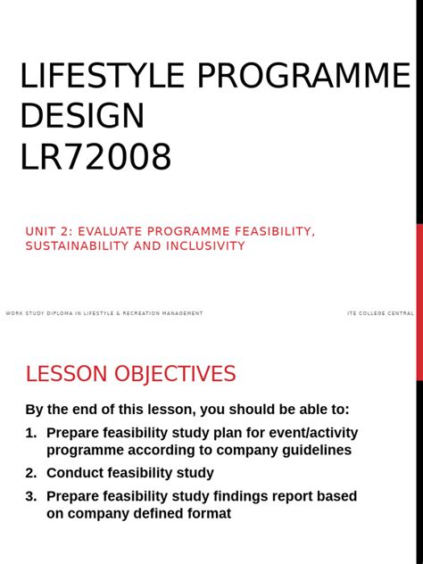 Unit 2 Evaluate Programme Feasibility Sustainability And Inclusivity Lr72008 Pdf