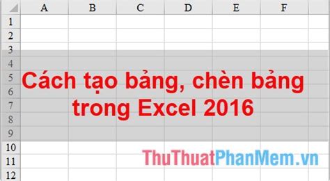 How To Create A Table Insert A Table In Excel 2016