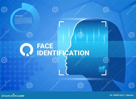 Woman Face Scanning Modern Identification System Access Control Technology Biometrical