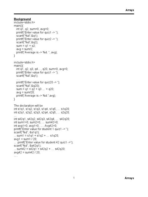 Arrays Pdf Array Data Structure Matrix Mathematics