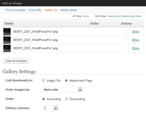 how to add a gallery in wordpress pages and posts