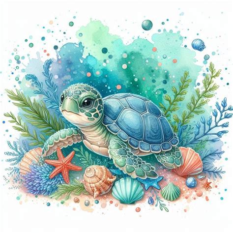 Pin By Marie Laure On Bricolage Mlaure Sea Creatures Art Turtle