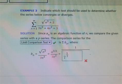 solved tutorial exercise test the series for convergence or