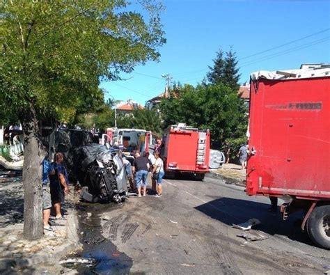 Трагедия Млада жена изгоря при чудовищна катастрофа в Айтос ужасяващи снимки