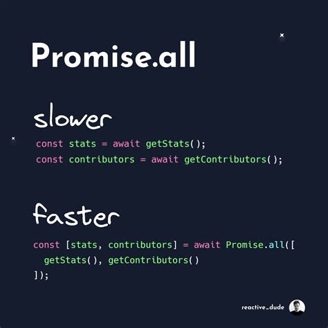 andrej ⚡️ on twitter javascript tip 💡 create promises in parallel
