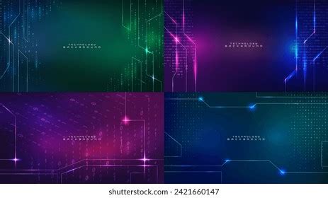 Vector Illustration Software Programming Concept Glowing Stock Vector Royalty Free