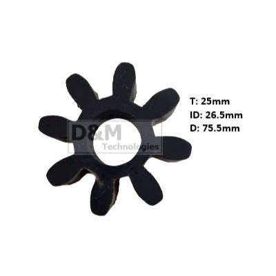 Spider Jaw Coupling T25mm Id 265mm D 755mm For Perkins Engine