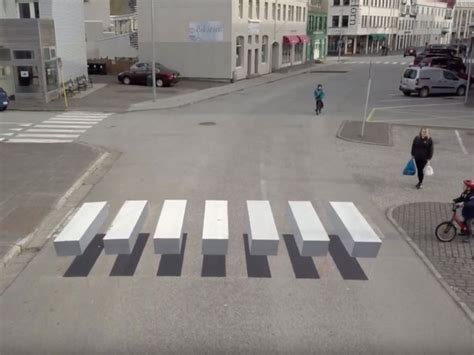 13 Mind Bending Photos Of Optical Illusion Crosswalks That Trick