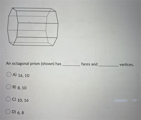 Octagonal Prism Faces Edges Vertices