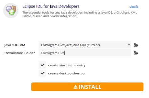 Eclipse Install Path Windows10 Sneppets