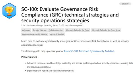 Exam Study Guide SC Microsoft Cybersecurity Architect Expert