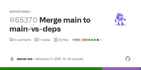 Merge Main To Main Vs Deps By Dotnet Bot · Pull Request 65370 · Dotnet