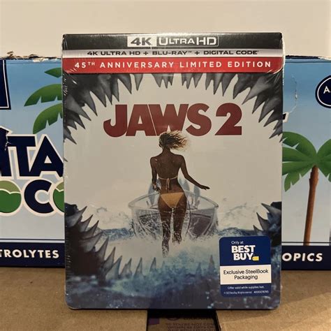 JAWS 2 4K Steelbook 4K UHD Blu Ray Codice Digitale Esclusiva Best Buy NUOVO EUR 41 52