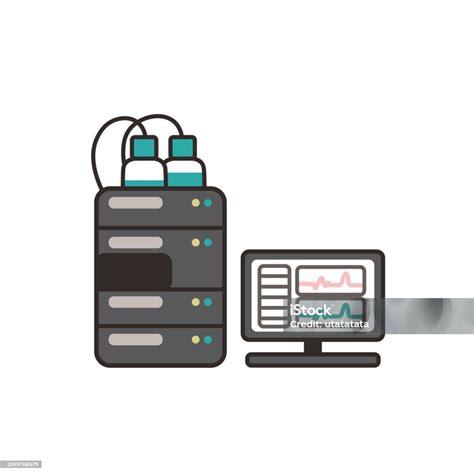 Illustration Of Laboratory Equipment Hplc Used In Biotechnology